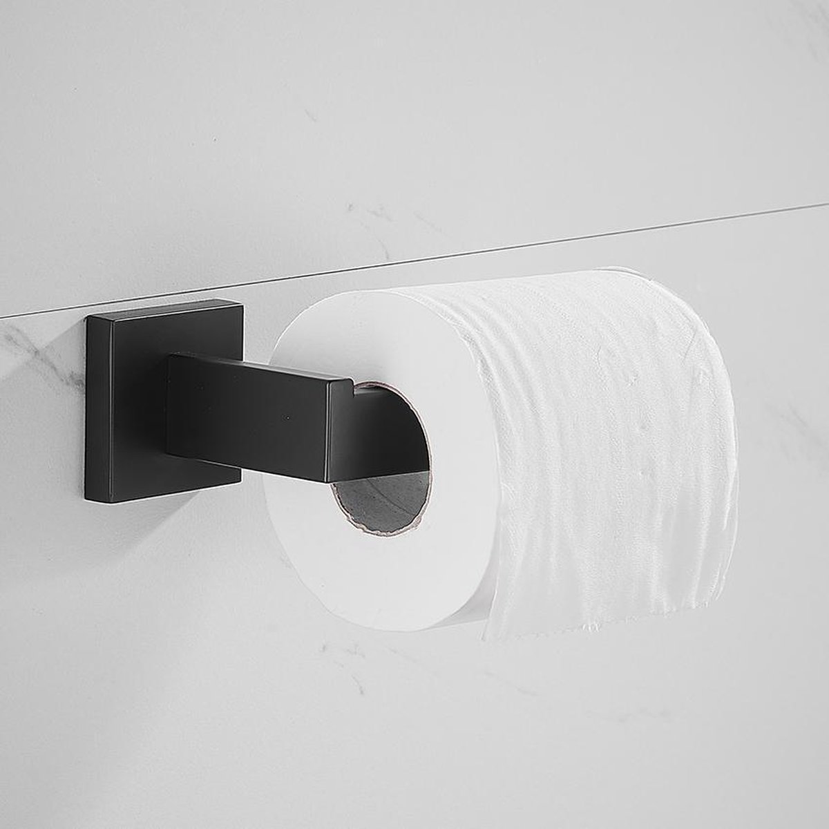 Wc Rolhouder Zwart Toiletrolhouder Staand Luxe WC Rol Houder RVS ...