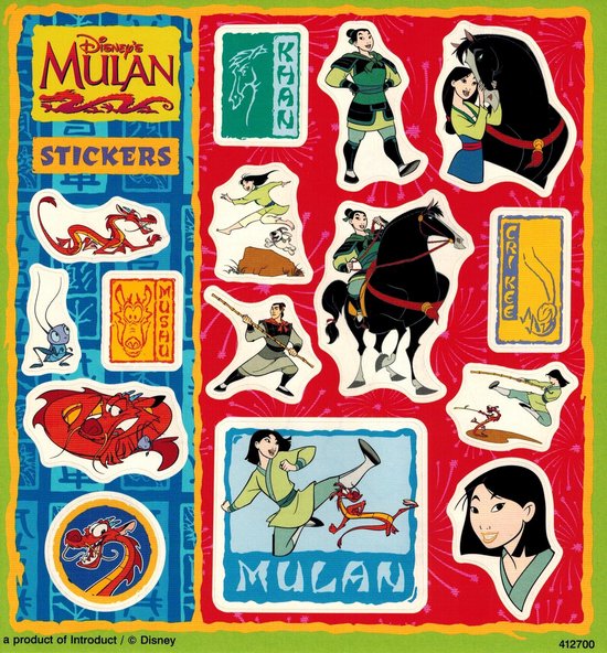 Disney Stickers - Mulan Groen | bol.com