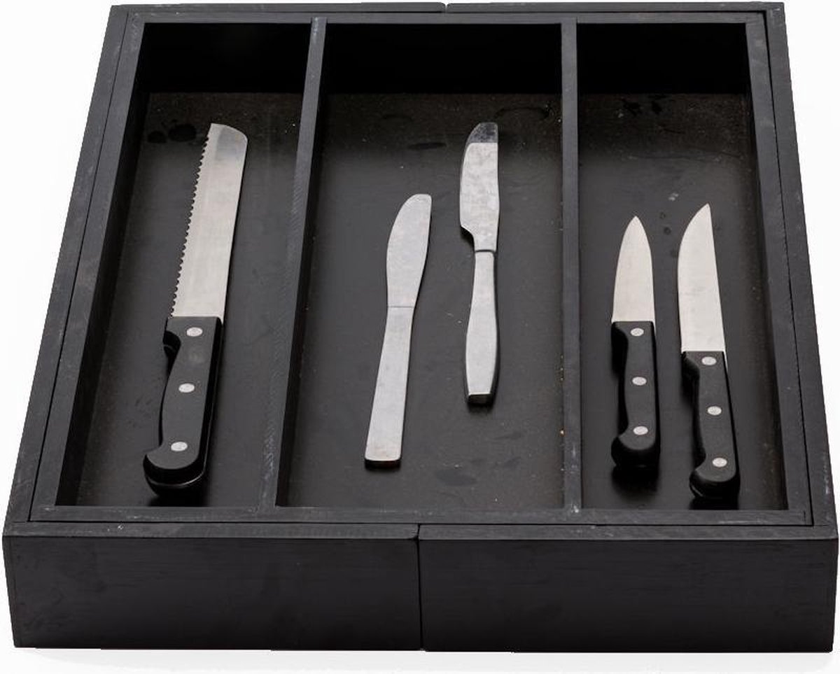 Decopatent® Uitschuifbaar bestekbak - Besteklade - 3 Vaks ...