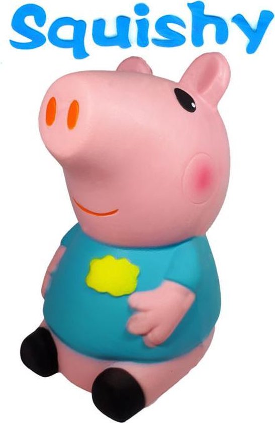 Squishy Figuurtje Peppa Pig (Blauw) 15 cm | Squishies Sqeezy Squeezy ...