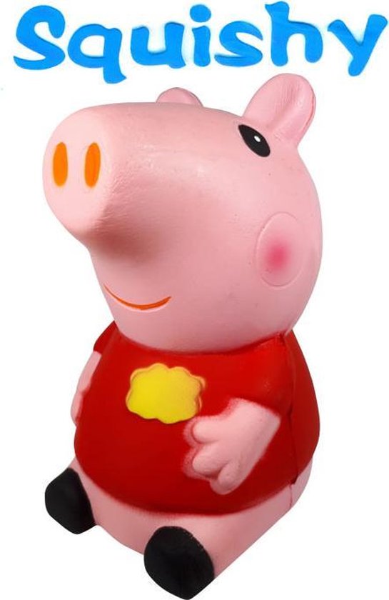 Squishy Figuurtje Peppa Pig (Rood) 15 cm | Squishies Sqeezy Squeezy Pop ...