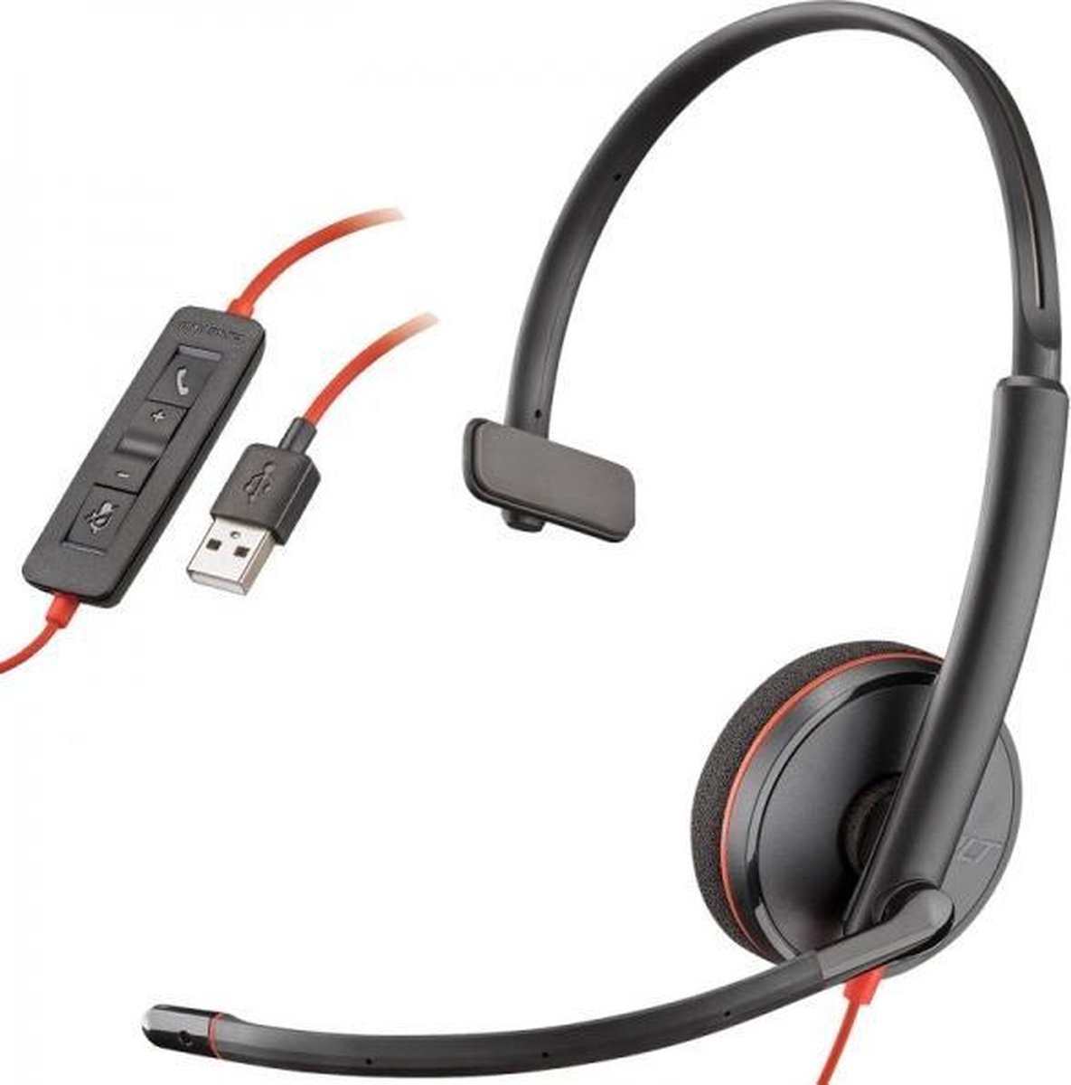 Poly - Plantronics Blackwire C3210 USB-A Headset | bol.com