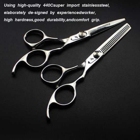 Professionele Kappersschaar Set 6 Inch – Knipschaar & Uitdunschaar ...