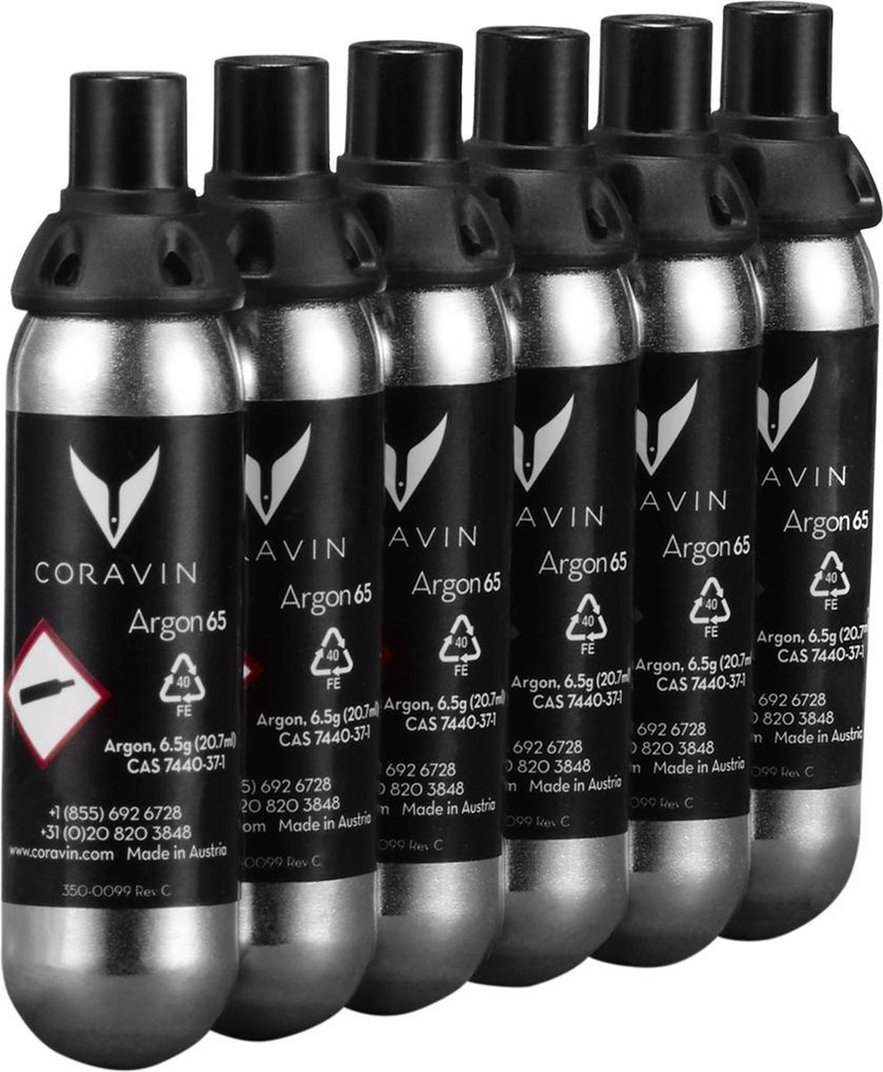 Coravin Argon Capsules - 6 Stuks | bol.com