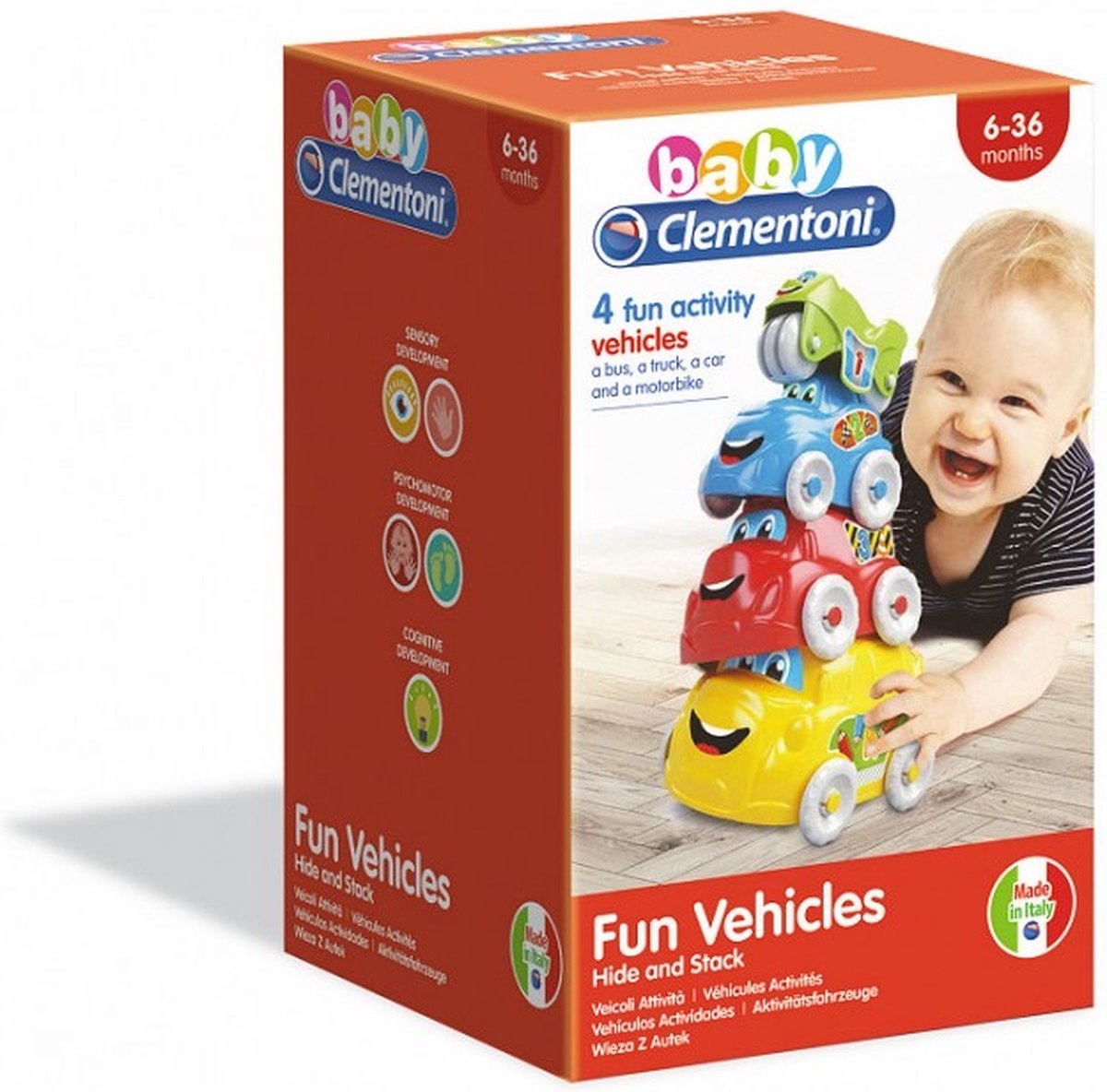 Baby Clementoni - Fun Vehicles - Speelgoed Auto - Verschillende ...
