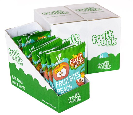 Fruitfunk Happybag Perzik (42 kleine uitdeelzakjes) Fruitsnack ...