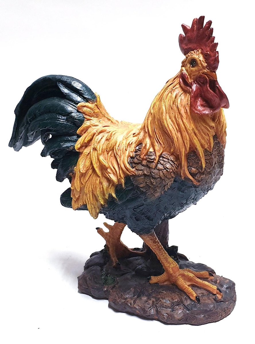 Haan decoratie 31 cm hoogte – gedetailleerd hanen beeld | GerichteKeuze ...