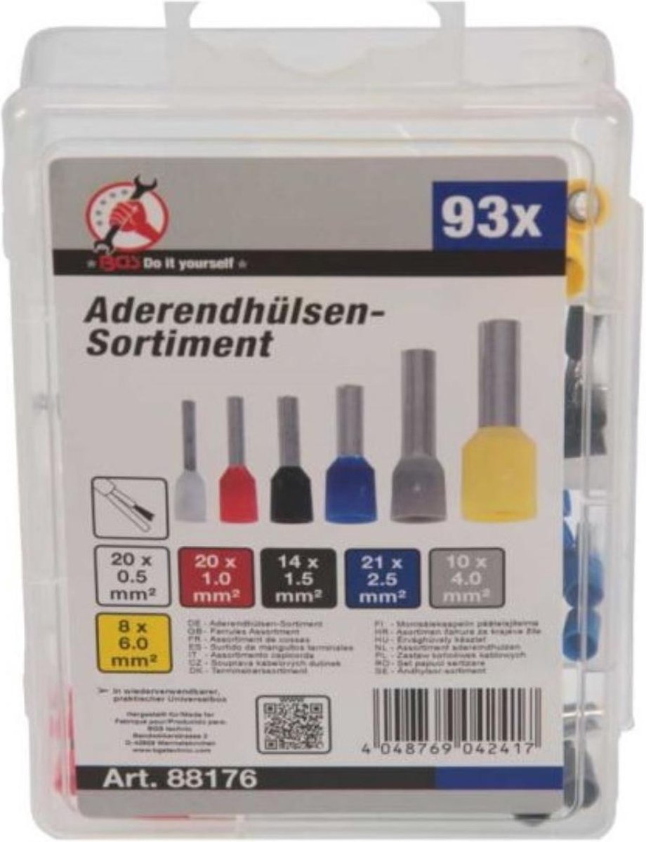 Topgear Adereindhulzen Assortimentbox Geisoleerd - 0.5, 1.0, 1.5, 2.5 ...