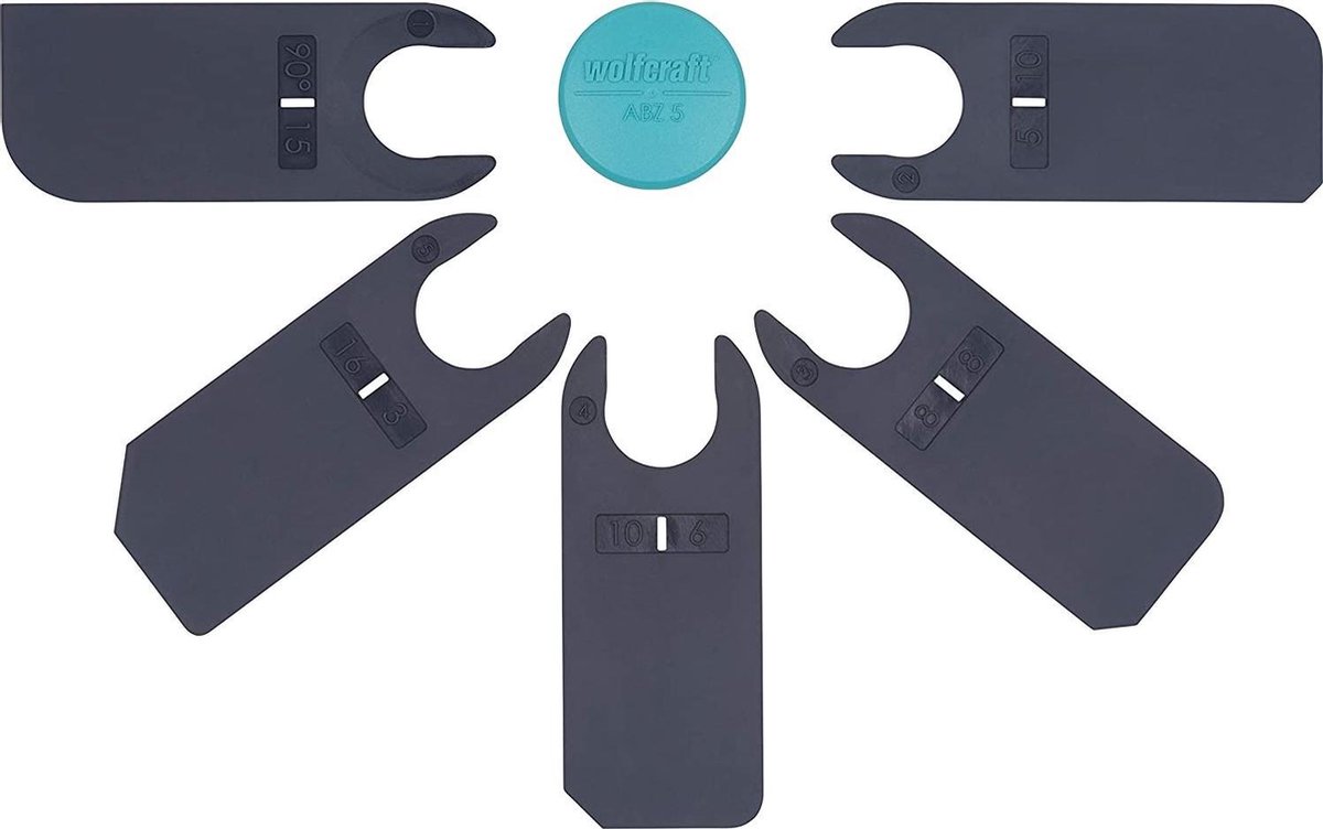 Wolfcraft - Kit voeg hulpmiddel - Voegkam Waaier 5DLG | bol.com