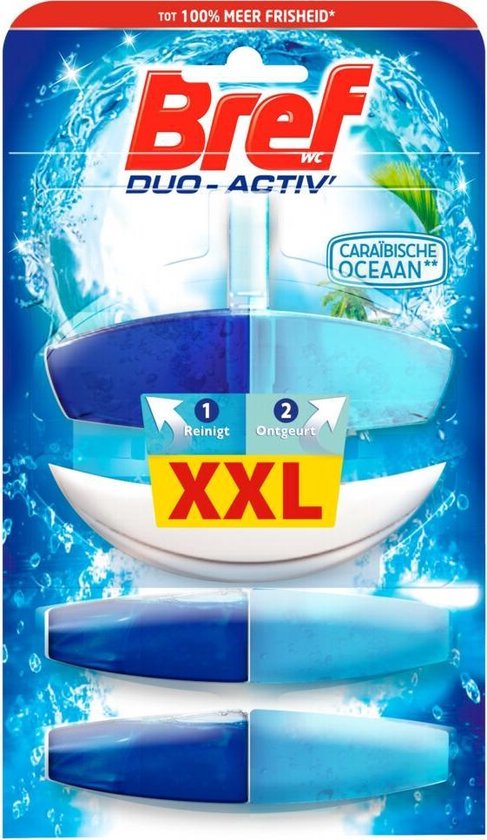 Bref Toiletblok Duo Actief Bleu Ocean 3 stuks | bol