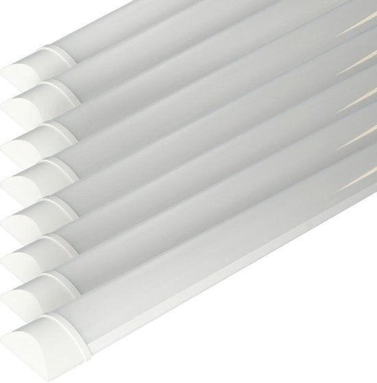 8x HOFTRONIC - LED Batten 150cm - 50W 6000 Lumen - 6400K Daglicht wit ...