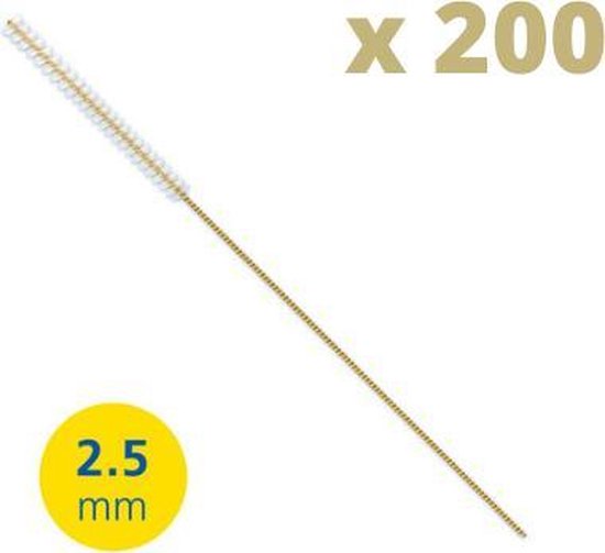 Lactona Interdentaal Ragers - XX-Small Long 2,5mm - Geel - 200 stuks ...