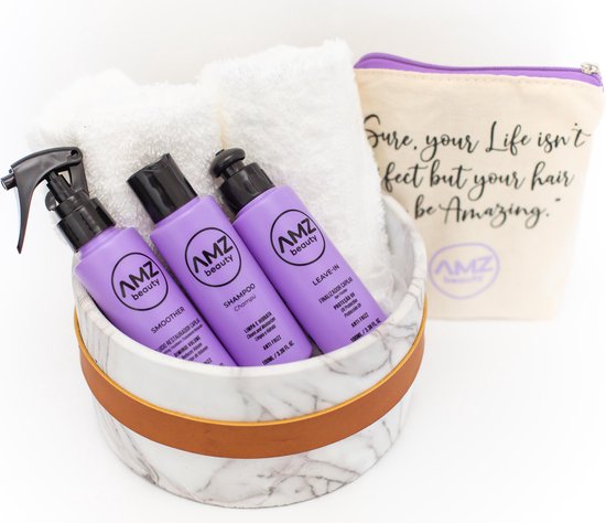 Kit AMZ Beauty - Volume reductie - Verwijdering van frizz - keratine-effect thuis -... | bol.com