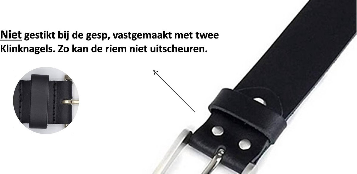 Heren Dames Riem Leer Zwart - Werk riem - Nette Riem - Pantalon Riem ...