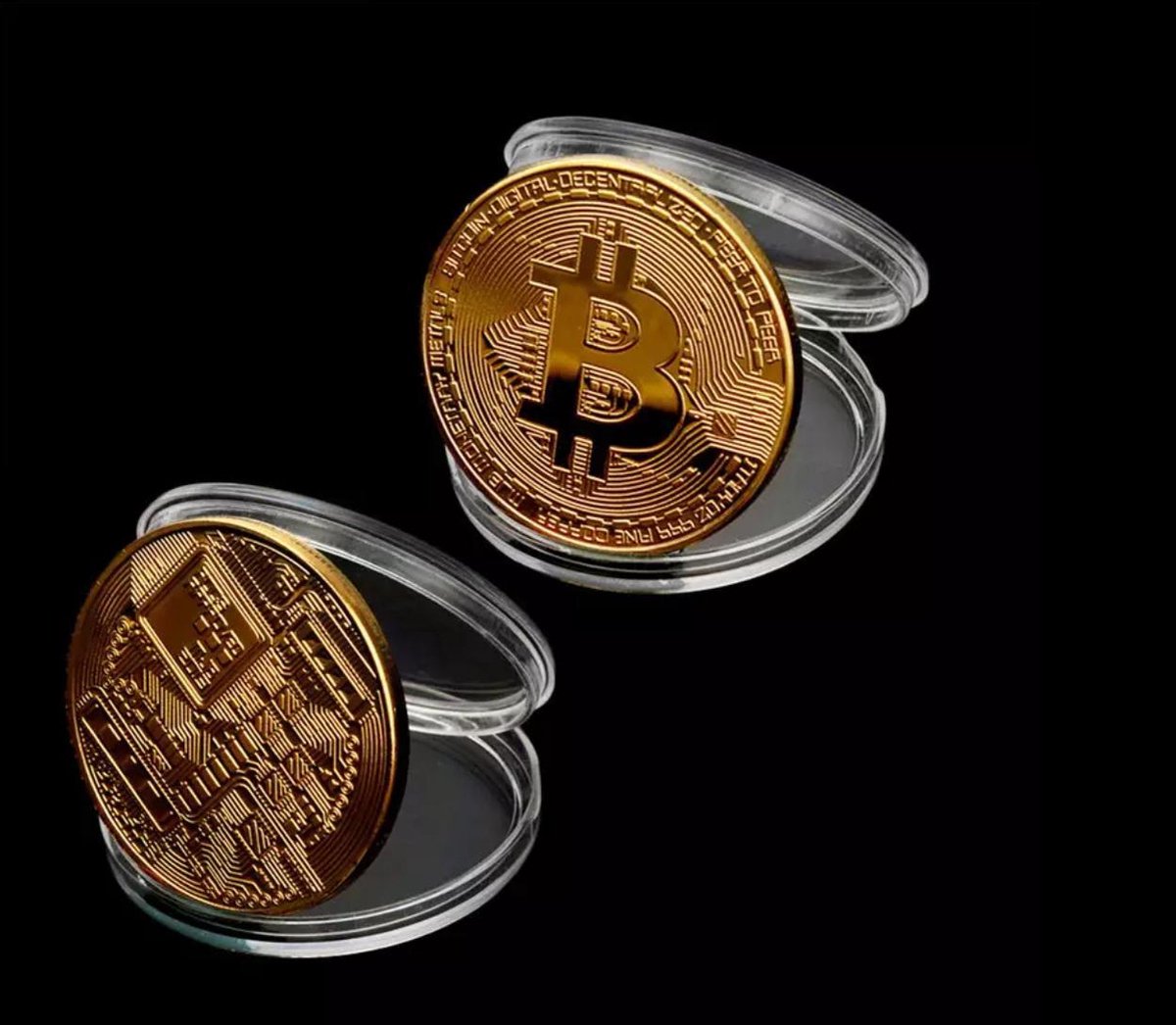 Bitcoin munt - Bitcoin - Bitcoin munt met hoesje - BTC Munt | bol.com