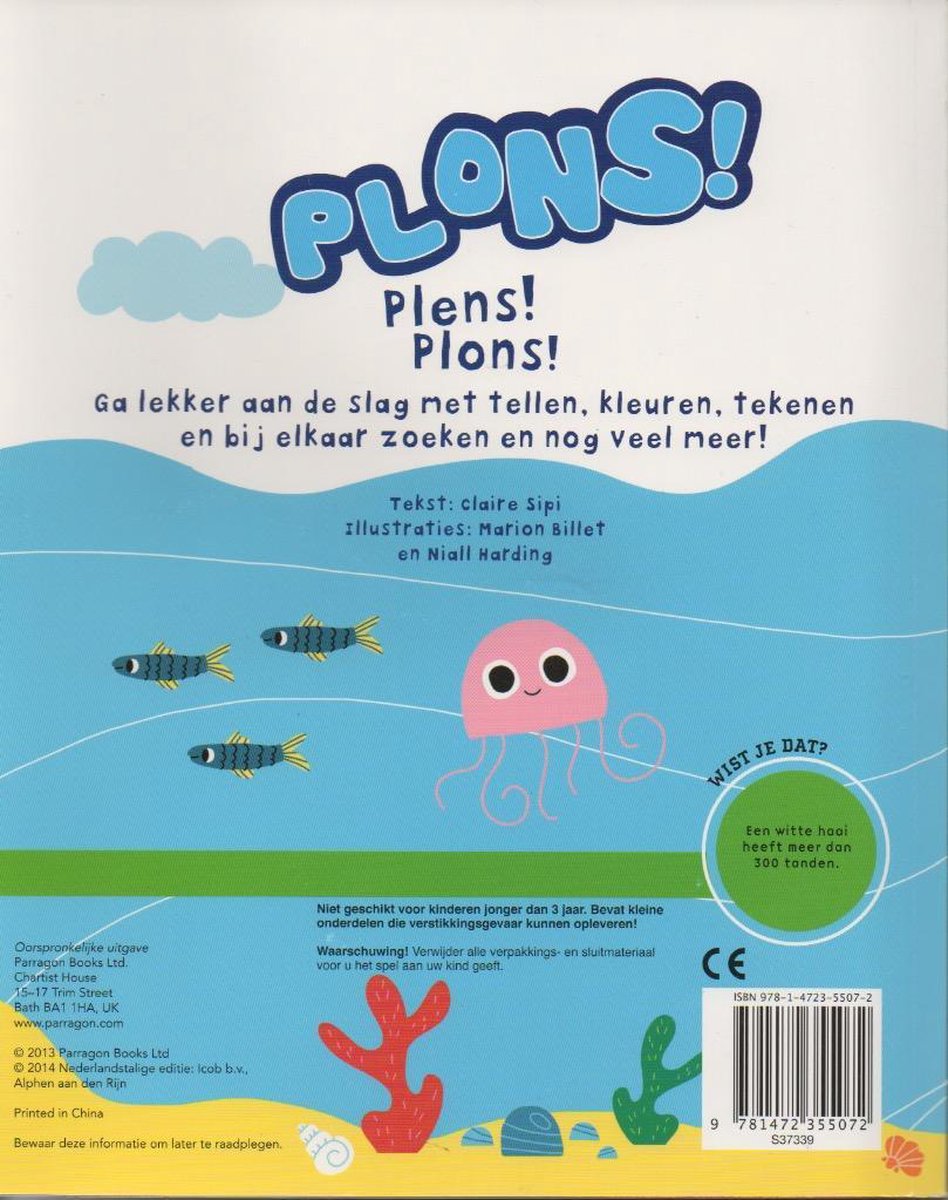 Plons! met haaikrijtje, Niet bekend | 9781472355072 | Boeken | bol.com