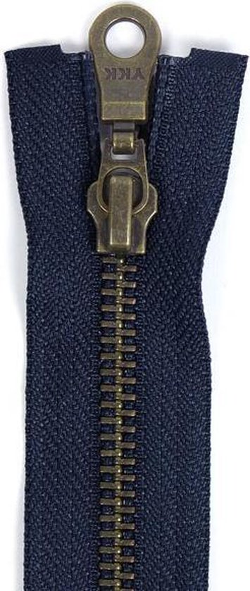 Rits donkerblauw antiek 65cm niet deelbaar Opti | bol.com