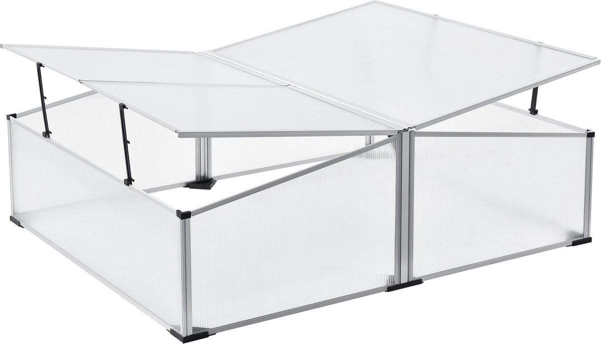 Tuinkas kweekkas mini 100x120x30-40 cm polycarbonaat | bol