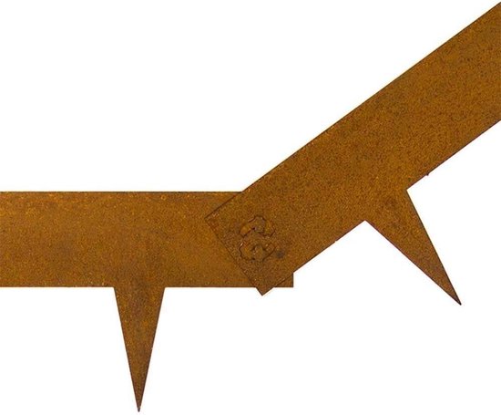 Multi-Edge kantopsluiting Cortenstaal 100x17,5 cm - 9 stuks | bol.com