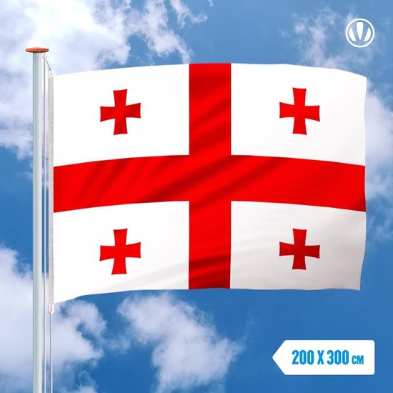 Vlag Georgie 200x300cm | bol