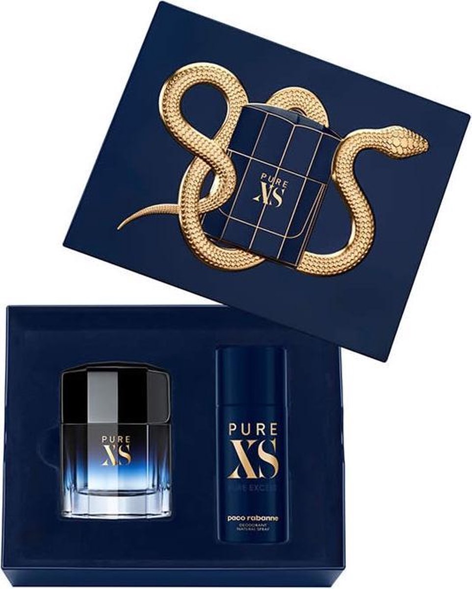 Paco Rabanne Pure XS Gift Set - 100 ml eau de toilette spray + 150 ml ...