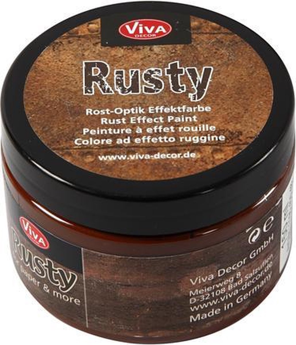 Decoratieverf - Rusty - Roest Effect Verf - Viva Decor - 150ml | bol.com