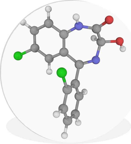 Une illustration de la molécule de médicament des benzodiazépines ...