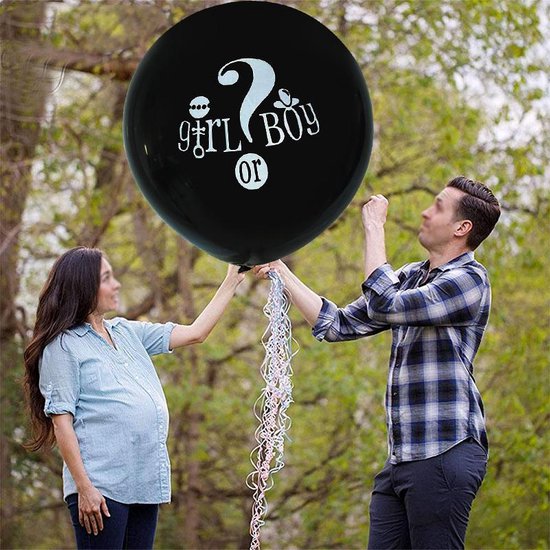 Gender Reveal Ballon- confetti ballon gender reveal- boy or girl ballon ...