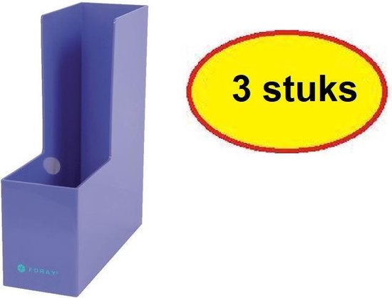 Foray Tijdschriftenmap 3 stuks A4 Standaard Kunststof Paars | bol.com