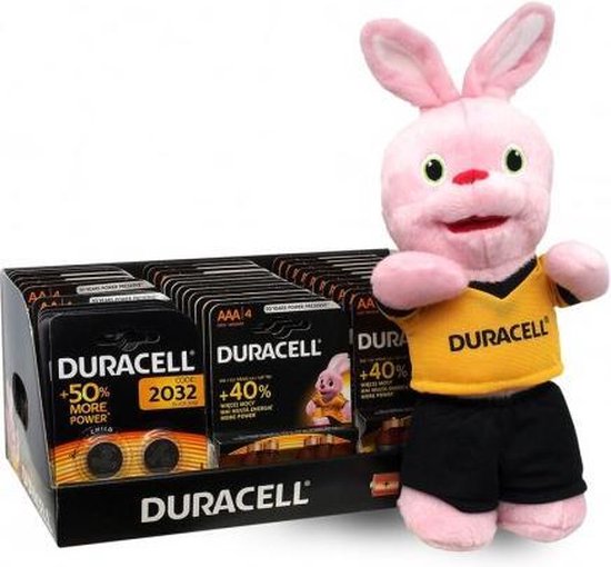 Duracell Basic POWERPACK 80x AA +40x AAA + 14x CR2032 + FREE Rabbit ...