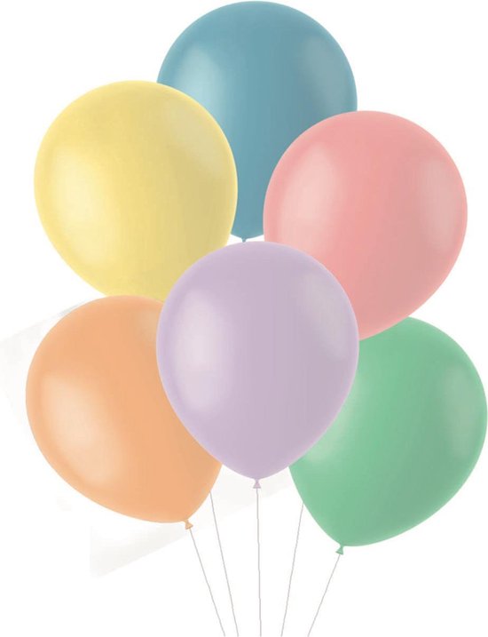 Gekleurde Ballonnen Pastel 33cm 100st | bol.com