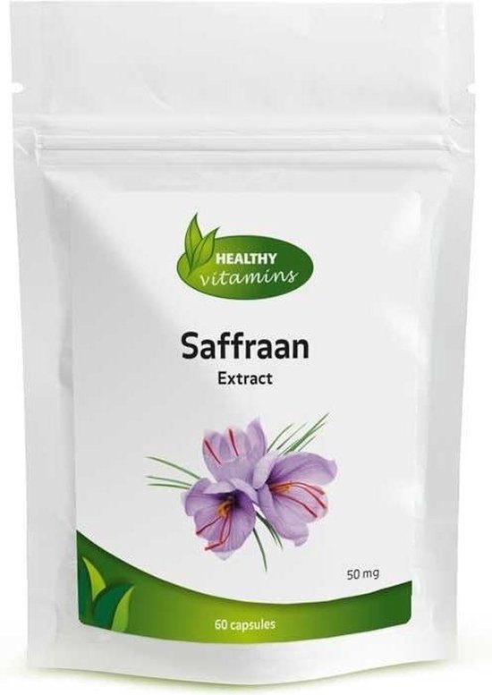 Healthy Vitamins Saffraan Extract - 60 Capsules - 50 mg | bol