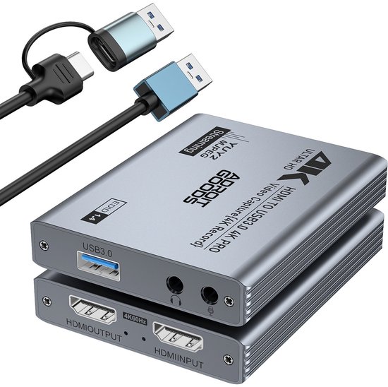 AdroitGoods HDMI Capture Card - USB 3.0 Video Capture - 1080p 60fps ...