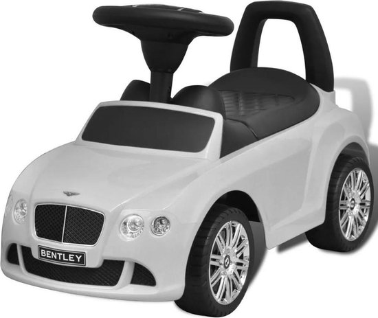 Loopauto Wit Bentley met Geluid - Loop auto | bol.com