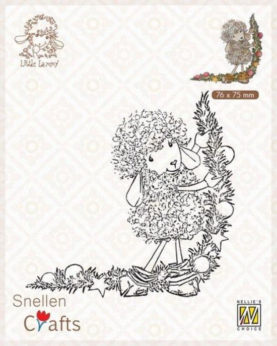 SCLOLA003 Nellie Snellen Clearstamp Stempel Little Lammy Christmas ...