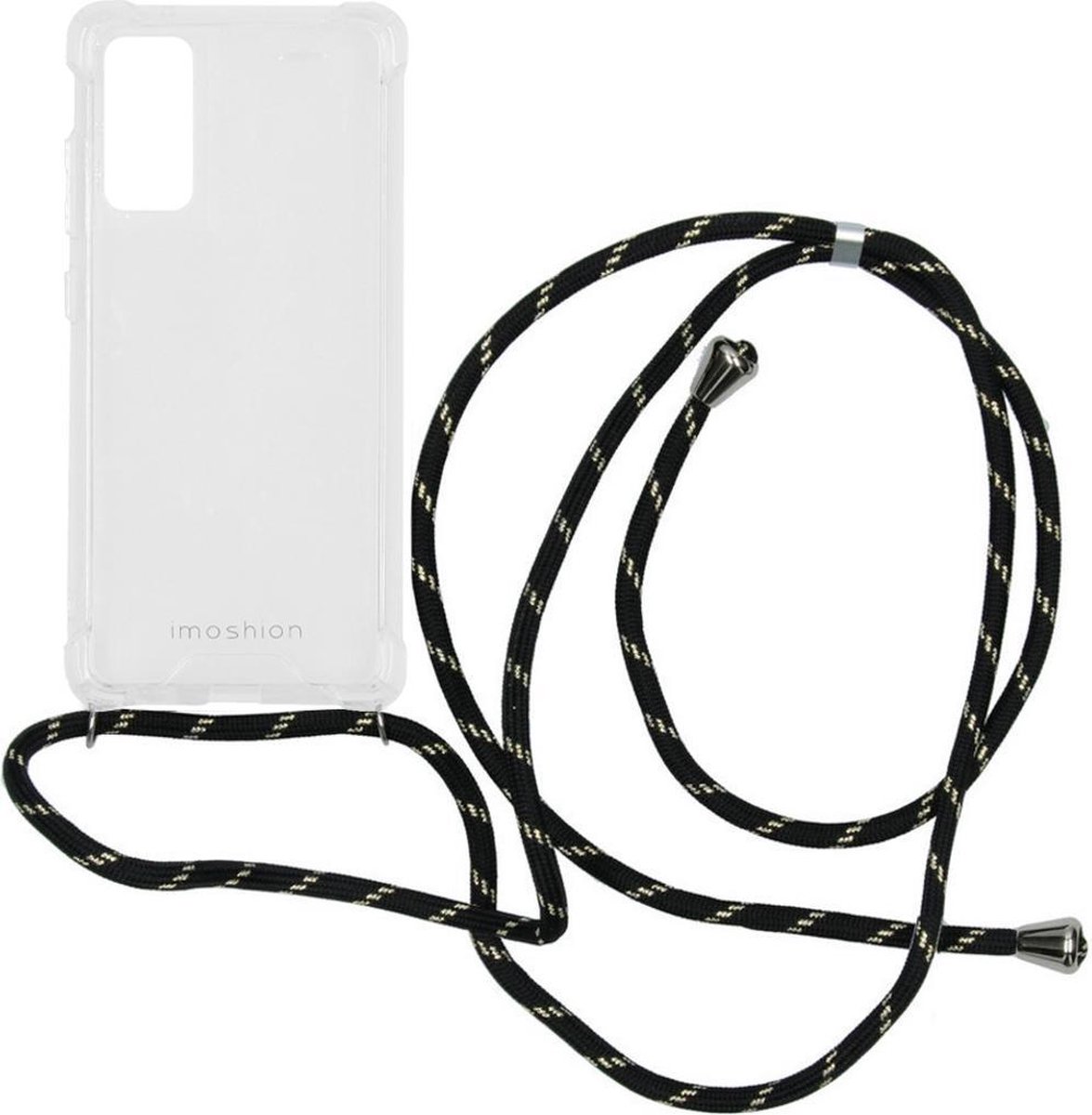 iMoshion Backcover met koord Samsung Galaxy S20 FE hoesje - Zwart Goud | bol.com