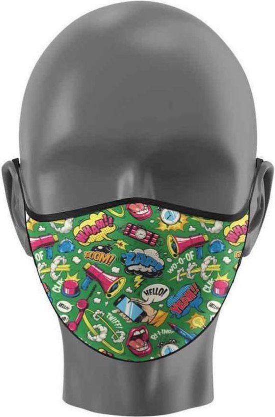 Face Mask: Comic Book Onomatopoeia | bol
