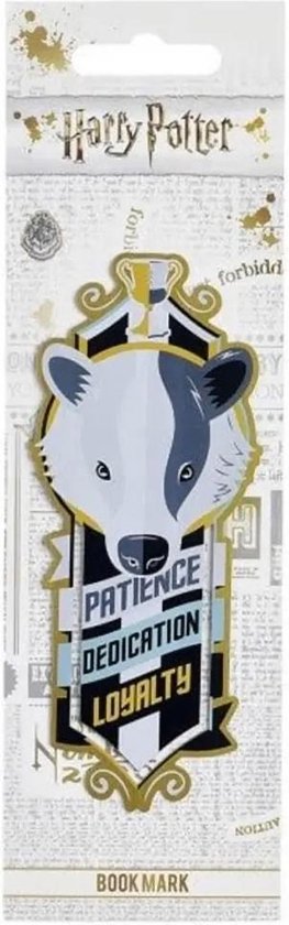 Harry Potter Bookmark Hufflepuff House Boekenlegger Bladwijzer | bol.com