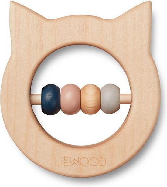Liewood - Ivalu Wood Teether Cat | bol.com