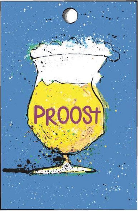 Cadeaulabel bier - proost - cadeaulabel bier - biercadeau | bol