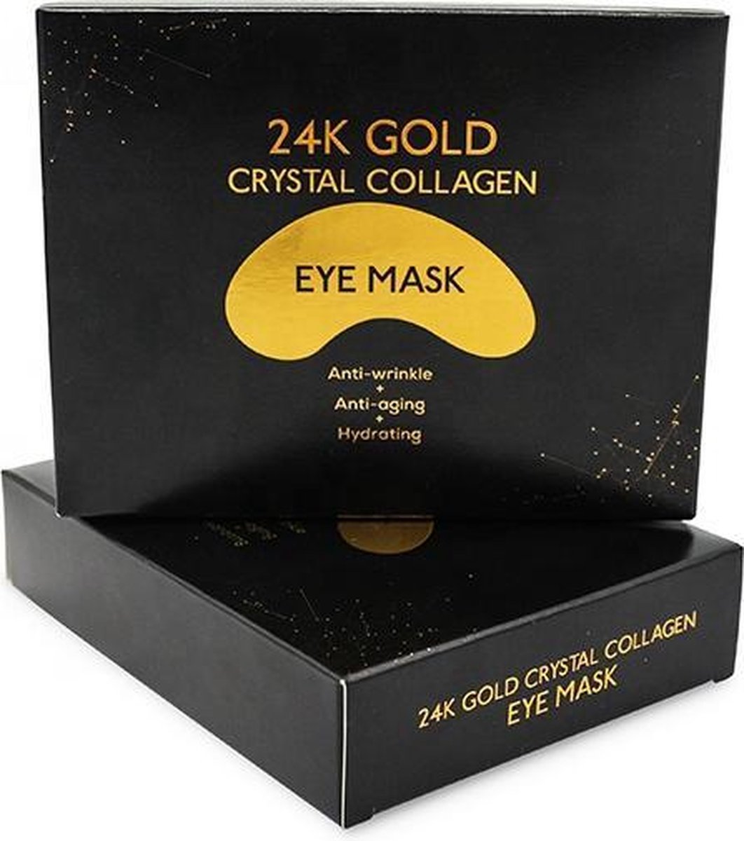 24k Gold Eye Mask - Oogmasker - Set van 10 - Anti rimpel - Anti aging ...