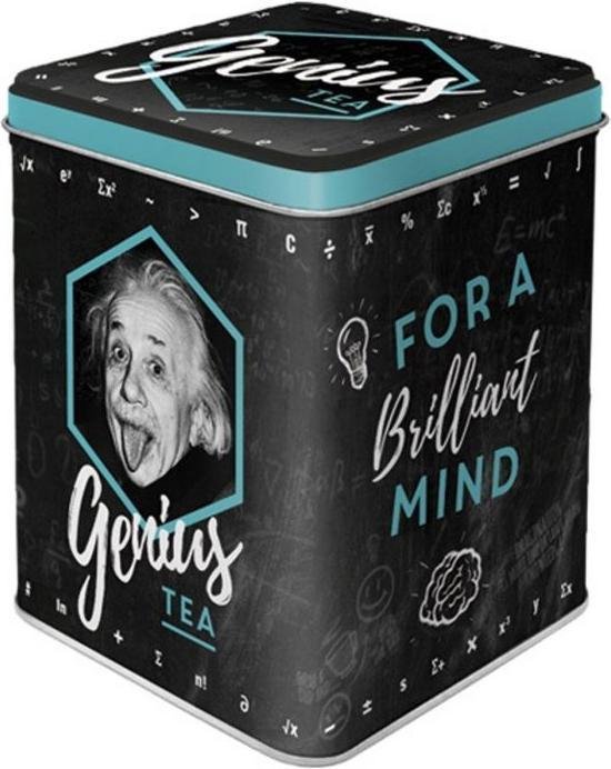 Einstein - Genius Tea Metalen Theedoosje | bol
