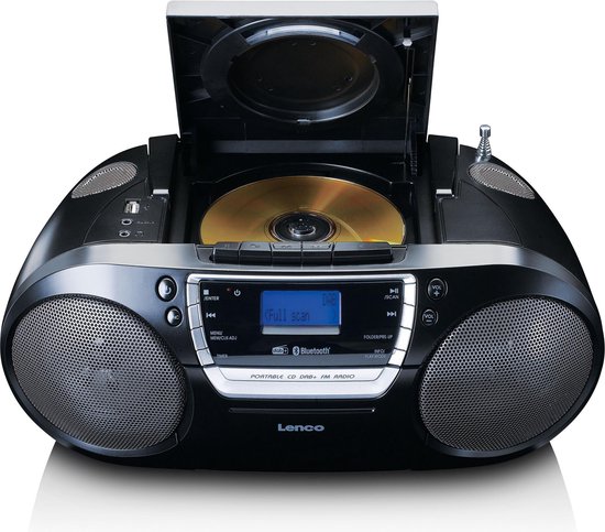 Lenco SCD-690BK - Draagbare DAB+ FM Radio CD/Cassette/USB-speler met ...
