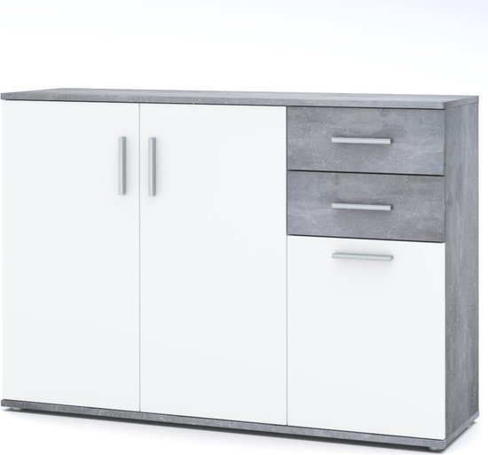 AZ-Home - Dressoir Stiv II 120 cm - Commode - Kast - Grijs (Betonlook ...