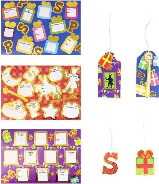 Sinterklaaslabels en -stickers - Naamlabels - Naamkaartjes ...