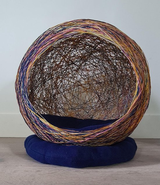 Handgemaakte kattenmand inclusief kussen - kattenmand – kattenbed – Cat ...