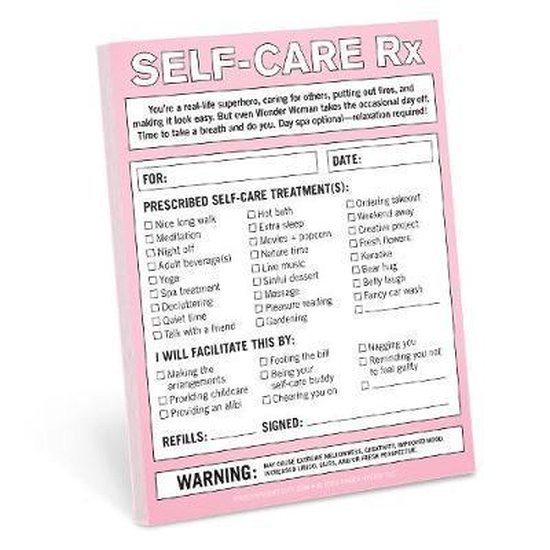 Knock Knock Self-Care Rx Nifty Note | 9781683493051 | Boeken | bol