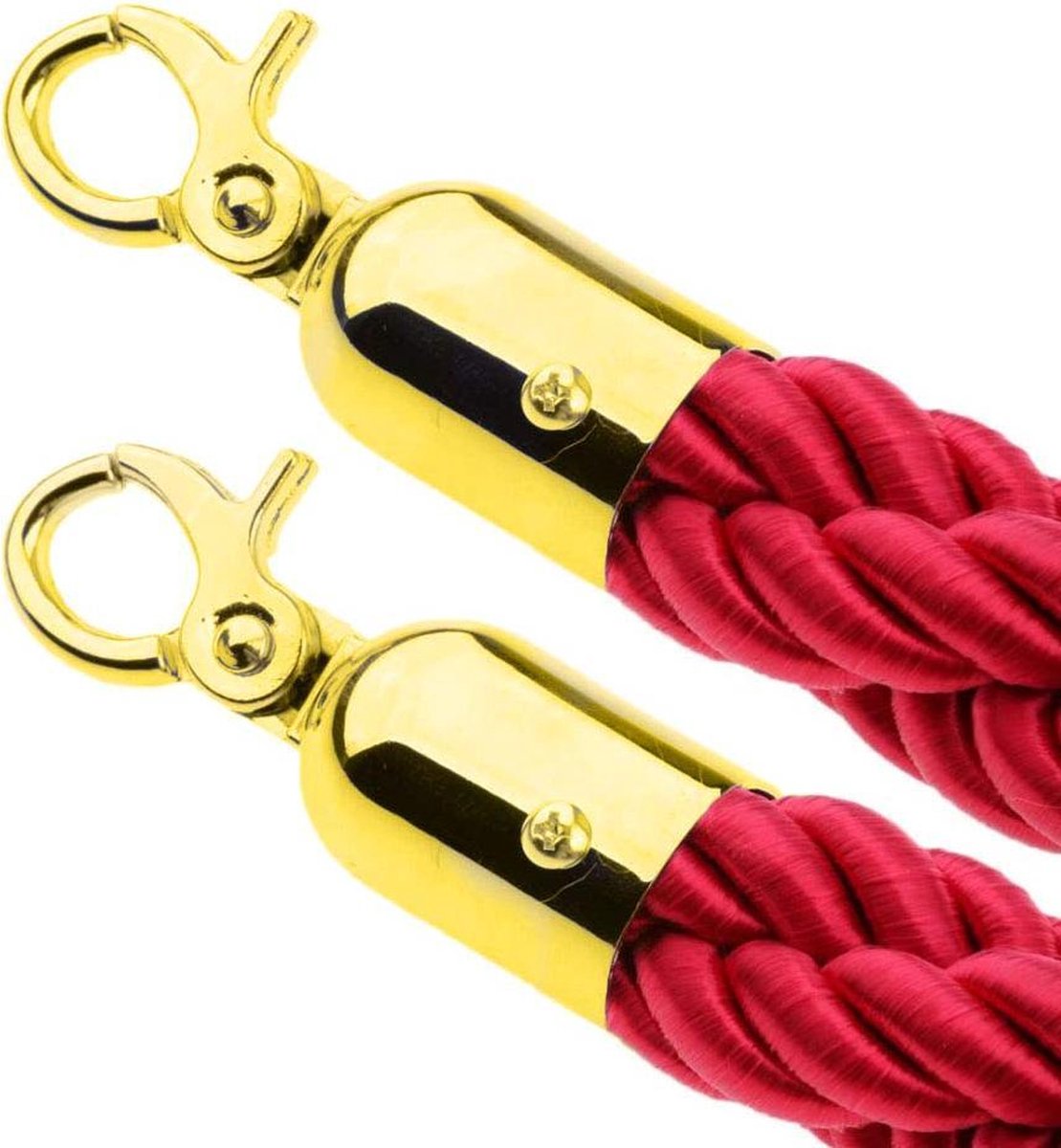 Afzetkoord Sluiting goud, Luxe koord Rood voor afzetpalen | bol.com