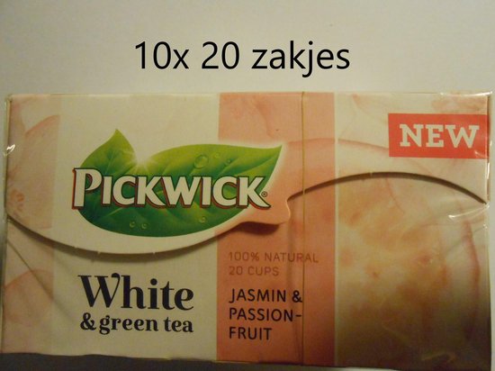 Pickwick thee - White & Green tea (witte en groene thee) multipak 10x ...