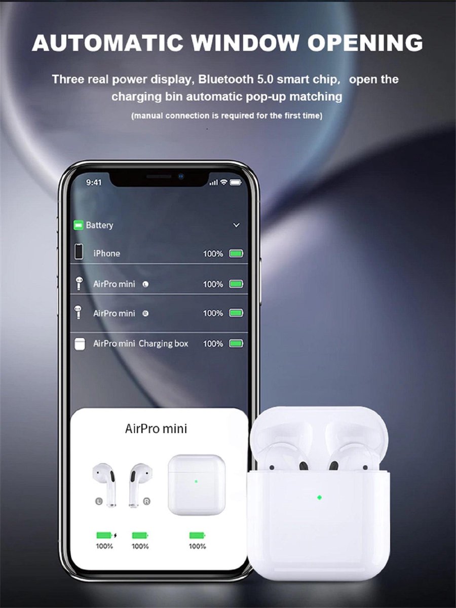 TWS Pro 4 airpods draadloze Bluetooth oordopjes met oplaadbare case ...